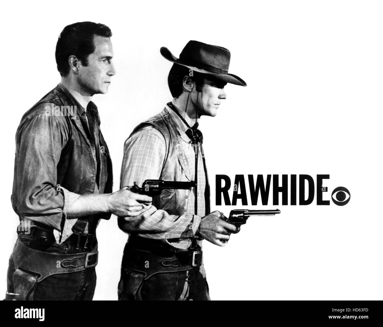 RAWHIDE, Eric Fleming, Clint Eastwood, 1959-66 Stock Photo - Alamy