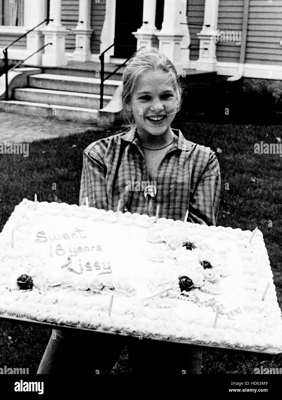 SEE HOW SHE RUNS, Melissa (Lissy) Newman holding the cake celebrating ...