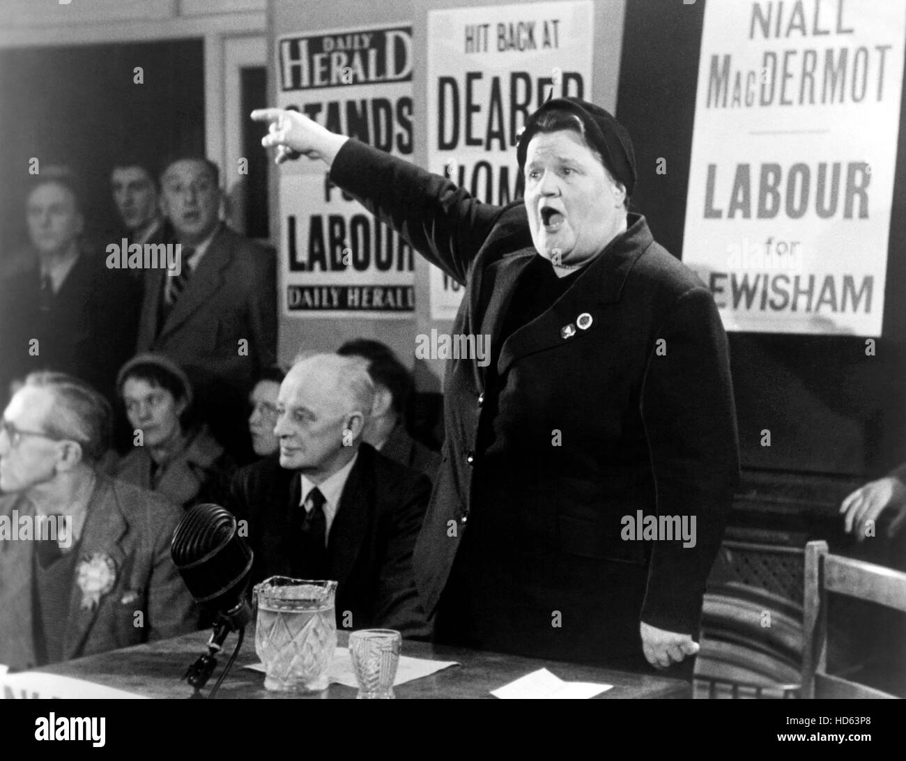 SEE IT NOW, Liverpool MP Bessie Braddock addressing an election rally ...