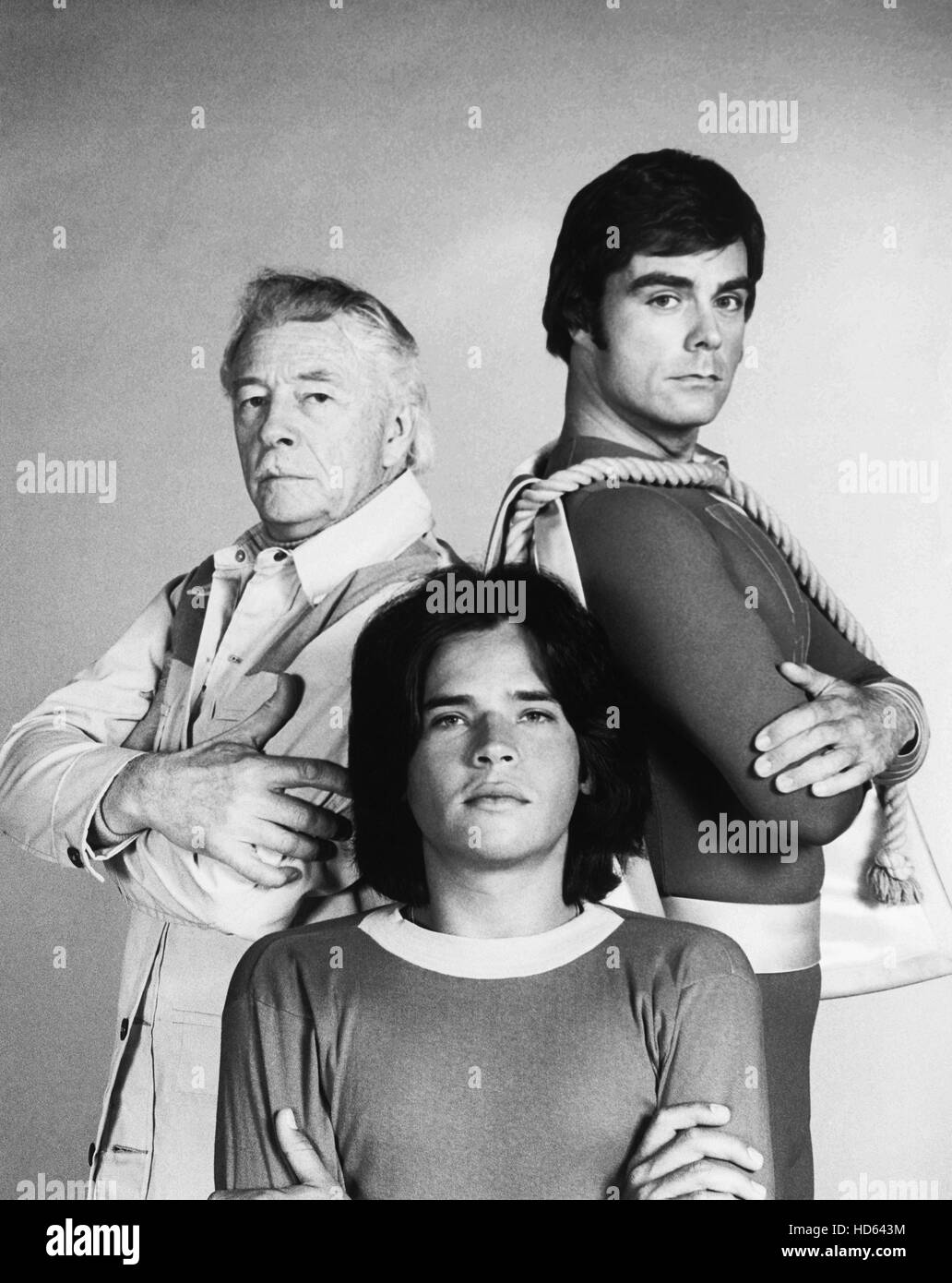 SHAZAM!, from left: Les Tremayne, Michael Gray, Jackson Bostwick, 1974 ...