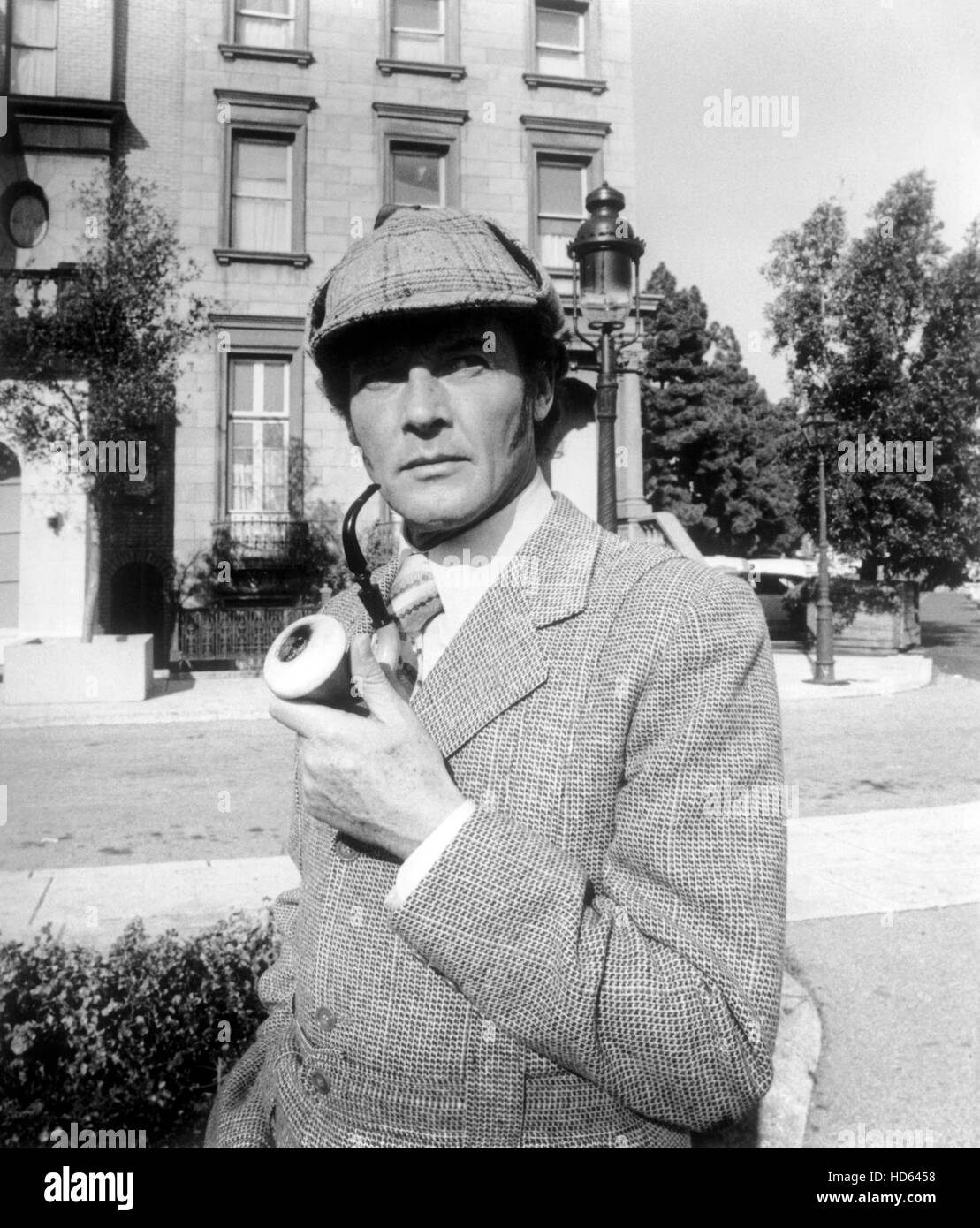 SHERLOCK HOLMES IN NEW YORK, Roger Moore, 1976. TM and Copyright © 20th ...