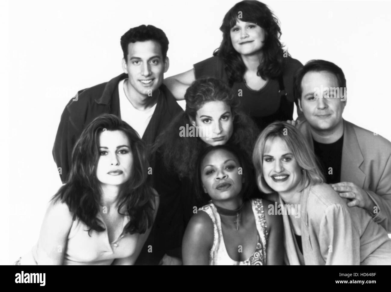 SHE TV, rear from left: Elon Gold, Becky Thyre, center from left ...