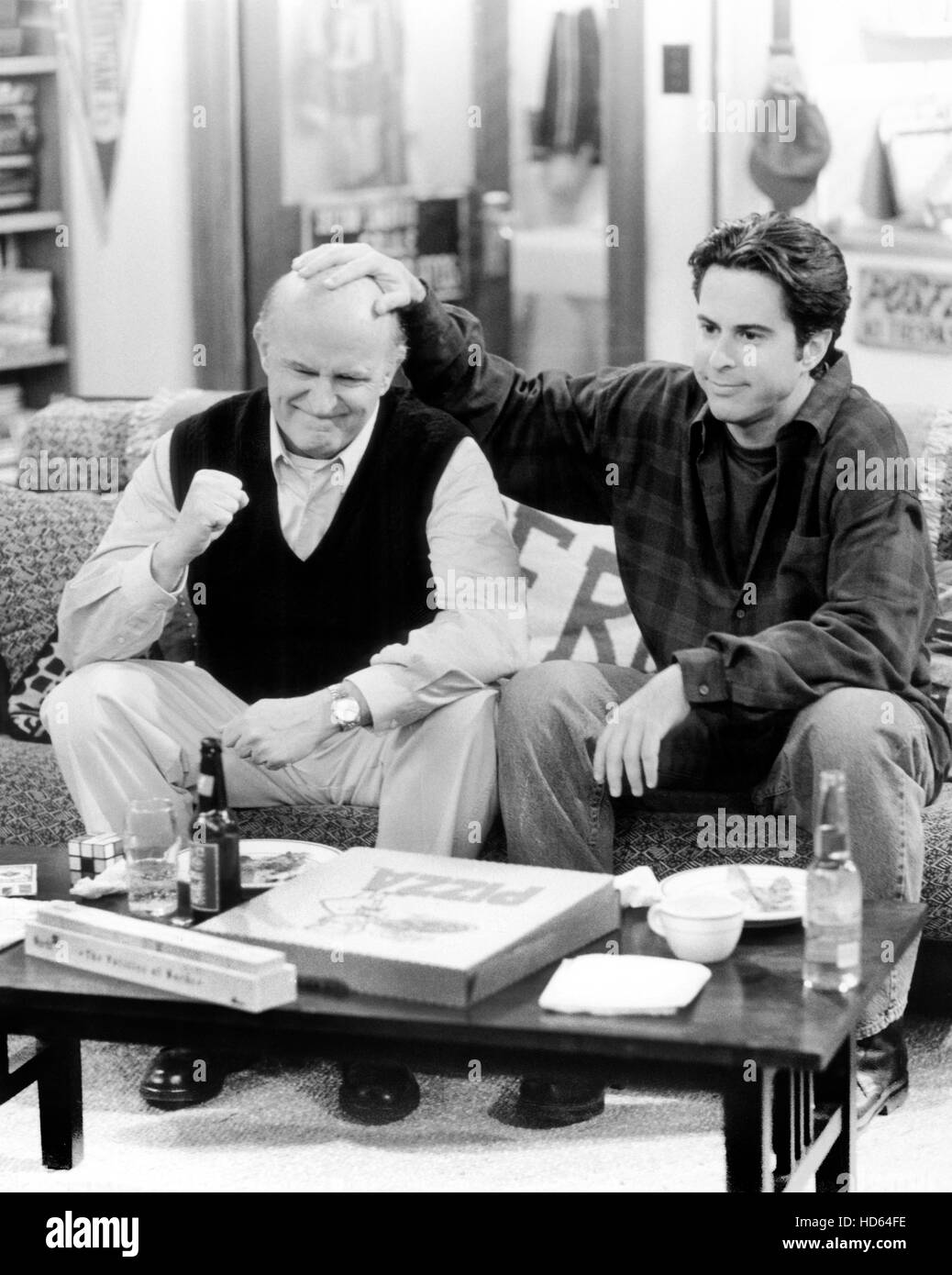 THE SINGLE GUY, (from left): Peter Boyle, Jonathan Silverman, 'Pop ...