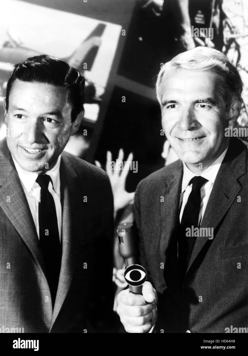 60 MINUTES, Mike Wallace, Harry Reasoner, (ca. late 1960s/early 1970s ...