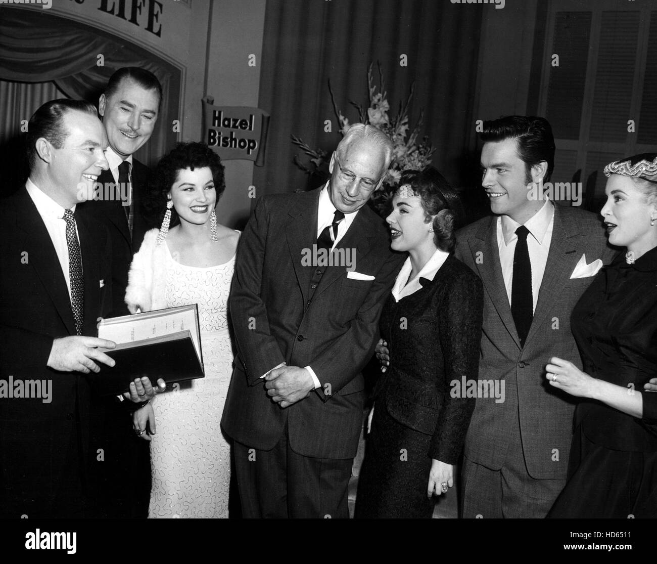 THIS IS YOUR LIFE, host Ralph Edwards, Brian Aherne, Debra Paget ...