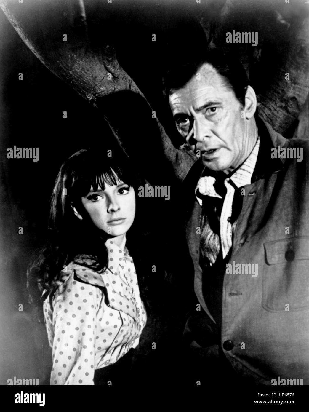 THIS SAVAGE LAND, from left, Brenda Scott, Barry Sullivan, aired July 1 ...