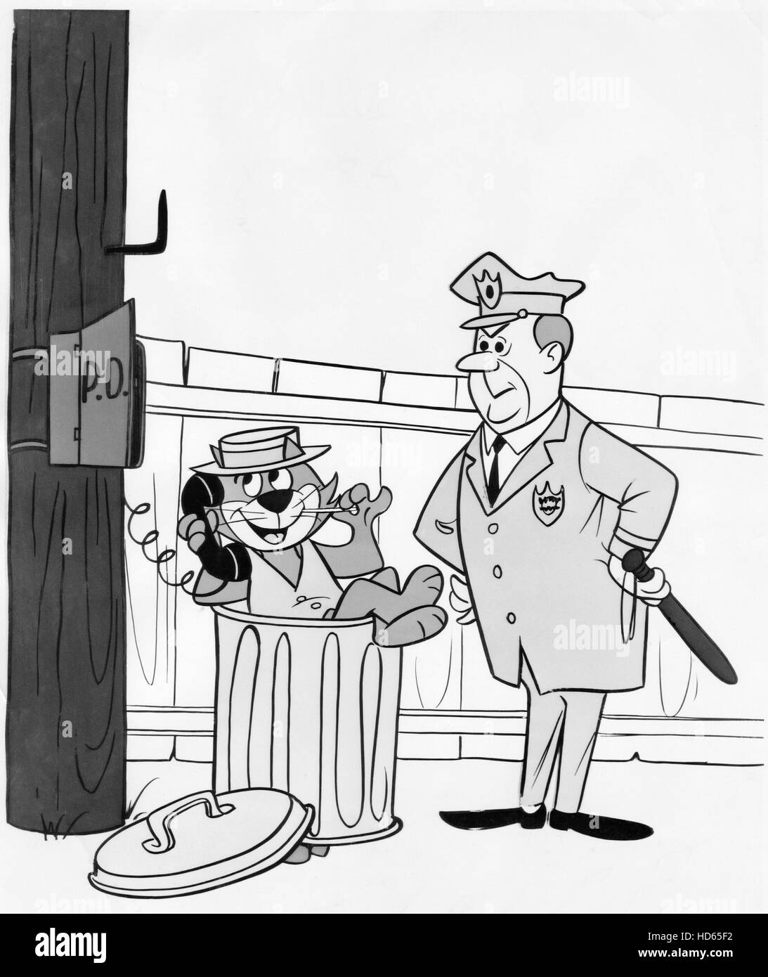 TOP CAT, Top Cat, Officer Dibble, 1961-62 Stock Photo - Alamy
