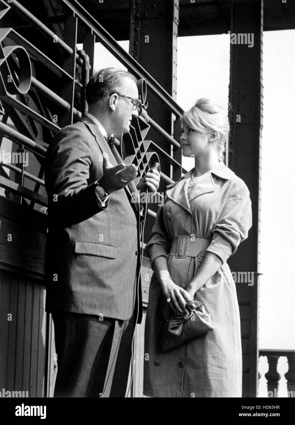 THE TODAY SHOW, from left: Dave Garroway interviews Brigitte Bardot in ...