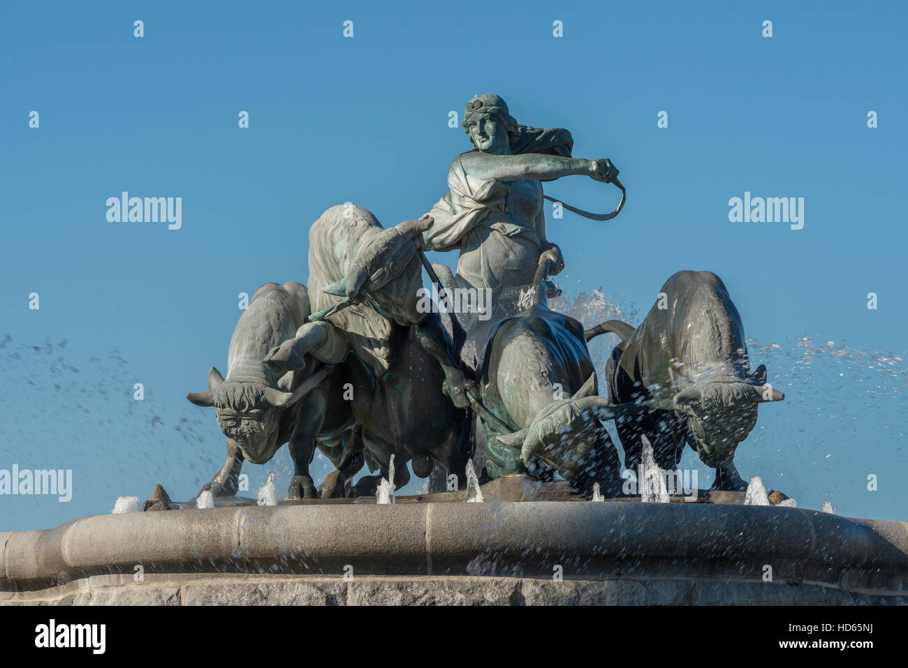 Gefion Fountain, sculpture, Germanic mythology, Copenhagen, Denmark ...