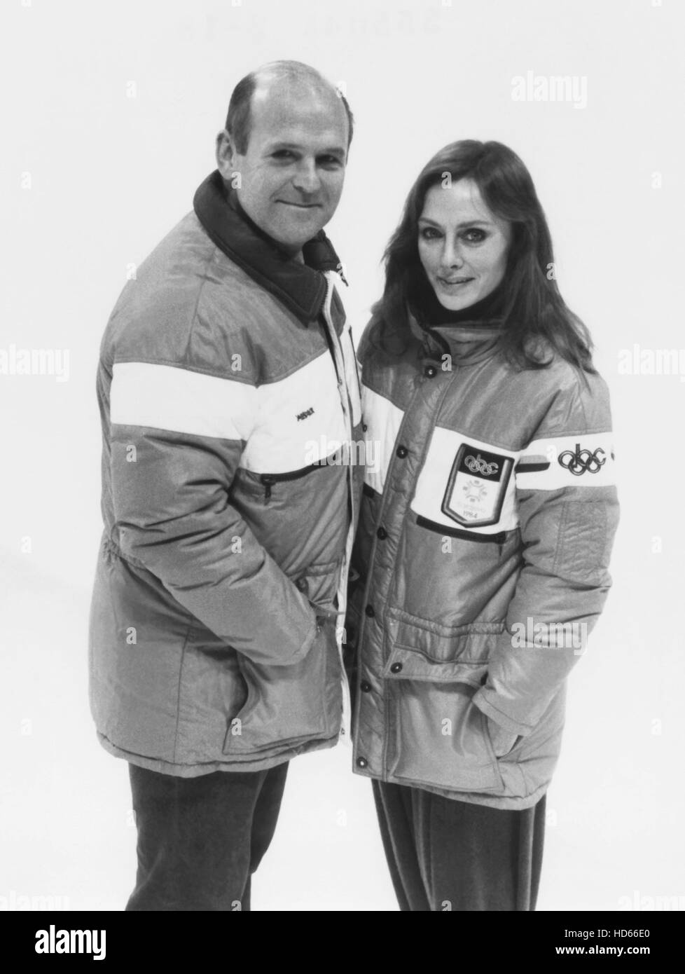 1984 WINTER OLYMPICS, from left: figure skating commentors Dick Button ...