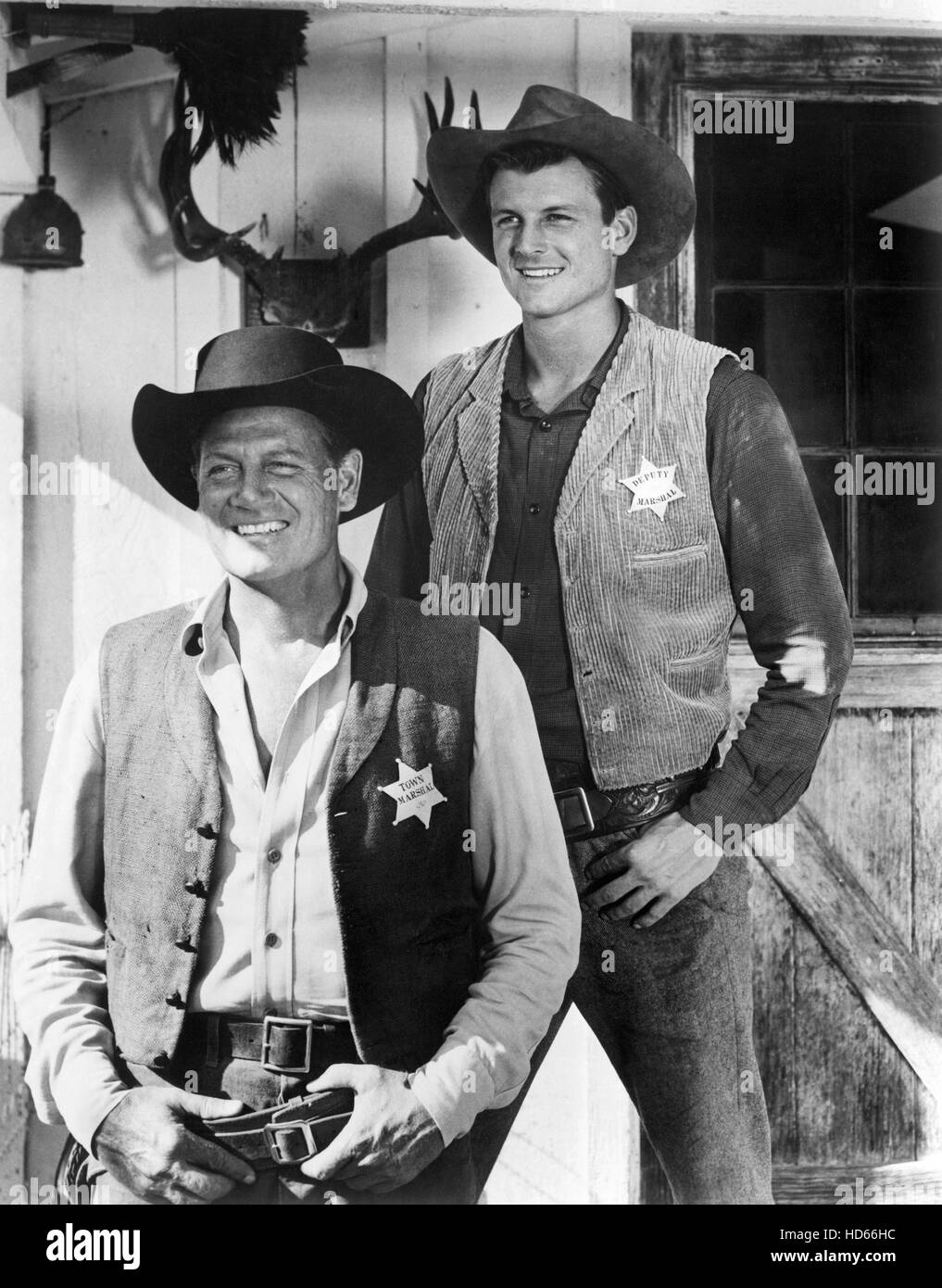 WICHITA TOWN, Joel McCrea, Jody McCrea, 1959-60 Stock Photo - Alamy