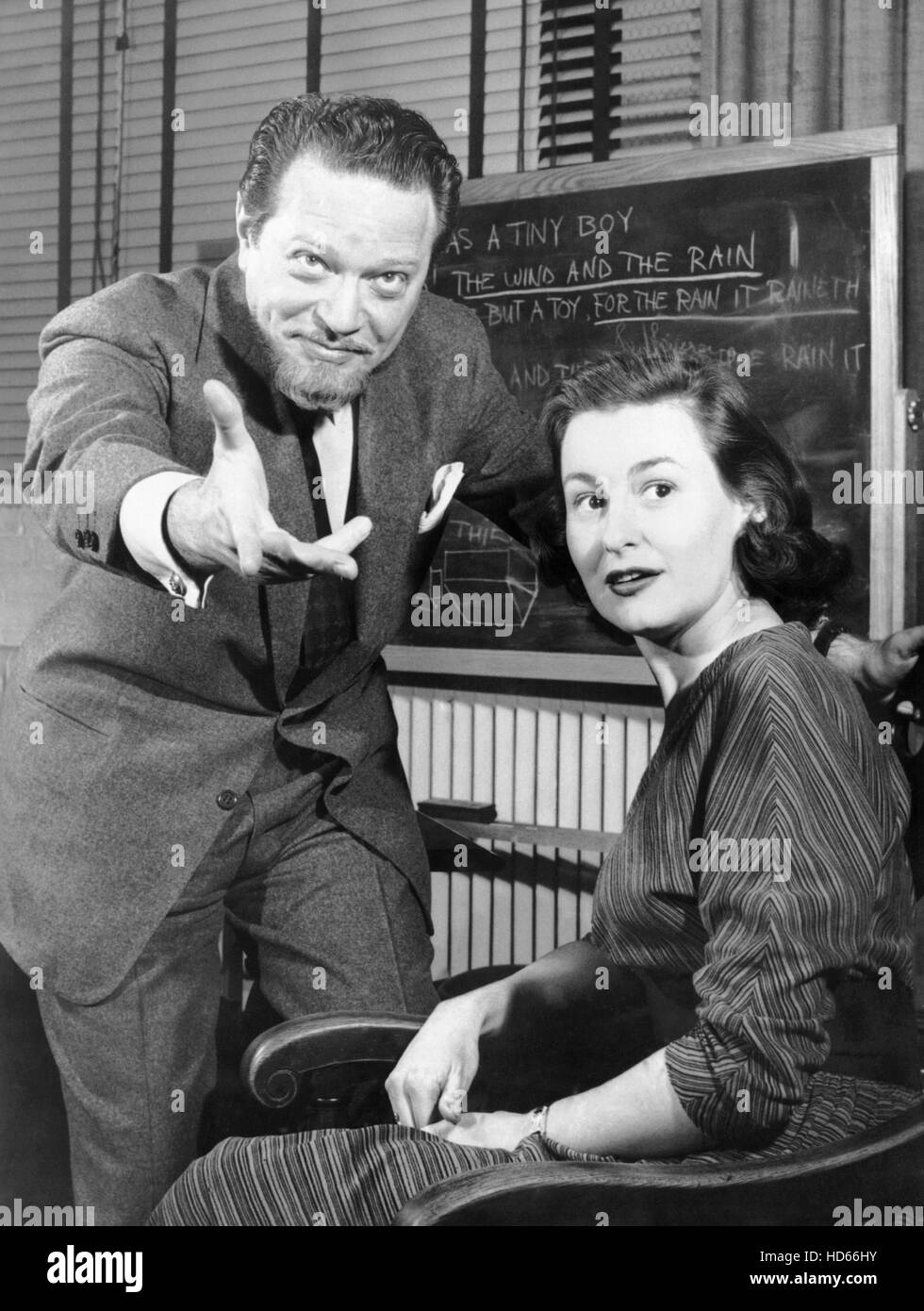 WIDE WIDE WORLD, Alfred Drake, Jacqueline Brooks, 1955-58 Stock Photo ...