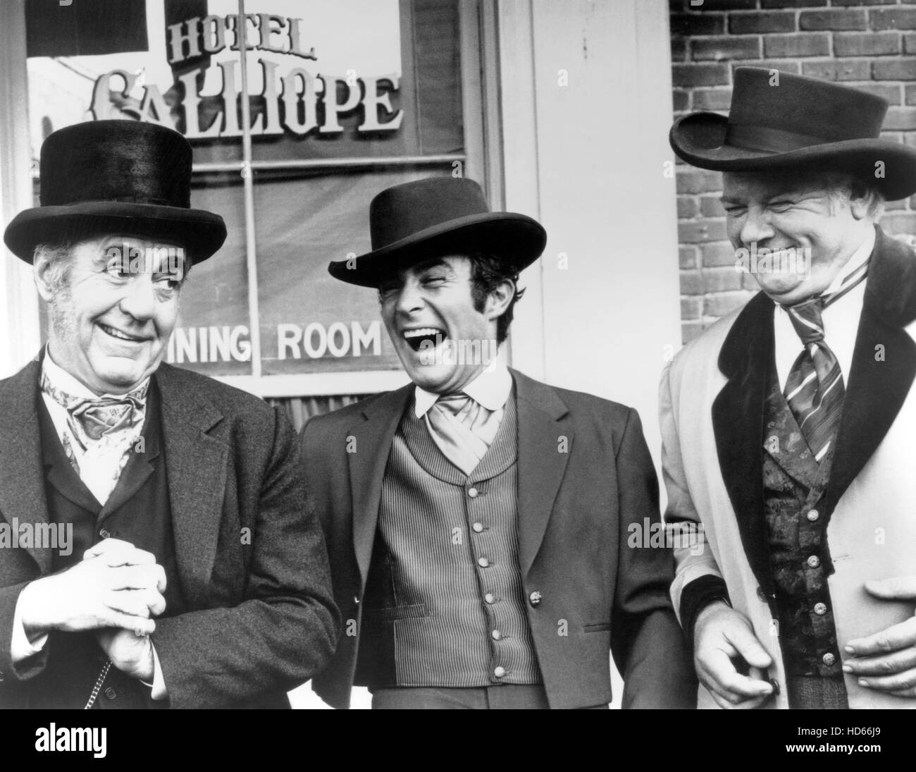 THE WILD WILD WEST, (from left): Jim Backus, Robert Conrad, Alan Hale ...