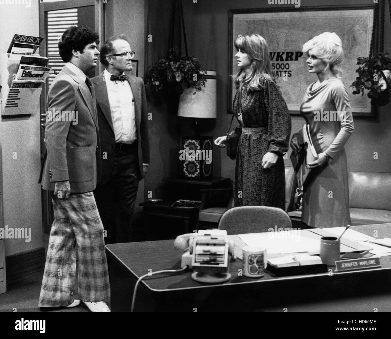 WKRP IN CINCINNATI, Frank Bonner, Richard Sanders, Jan Smithers, Loni ...