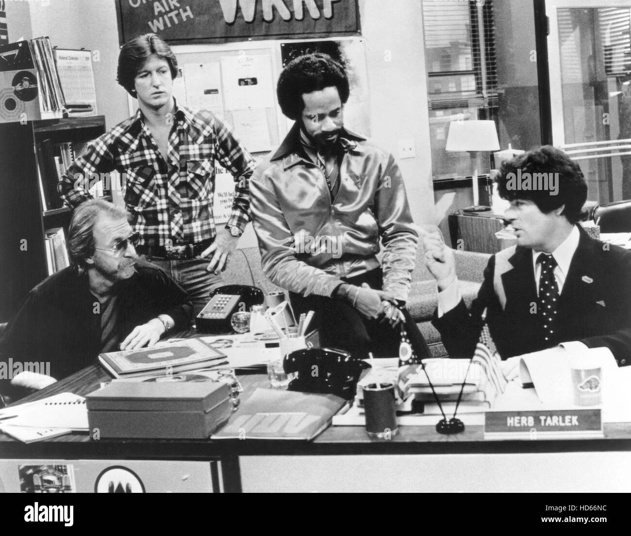 WKRP IN CINCINNATI, (from left): Howard Hesseman, Gary Sandy, Tim Reid ...