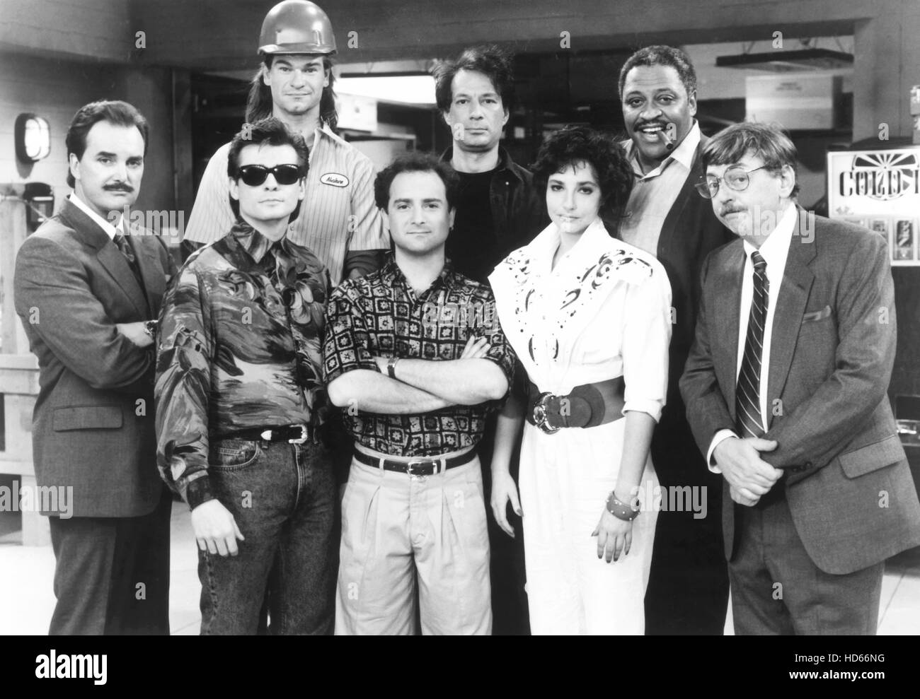 THE WORLD ACCORDING TO STRAW, front from left: Rod McCary, John ...