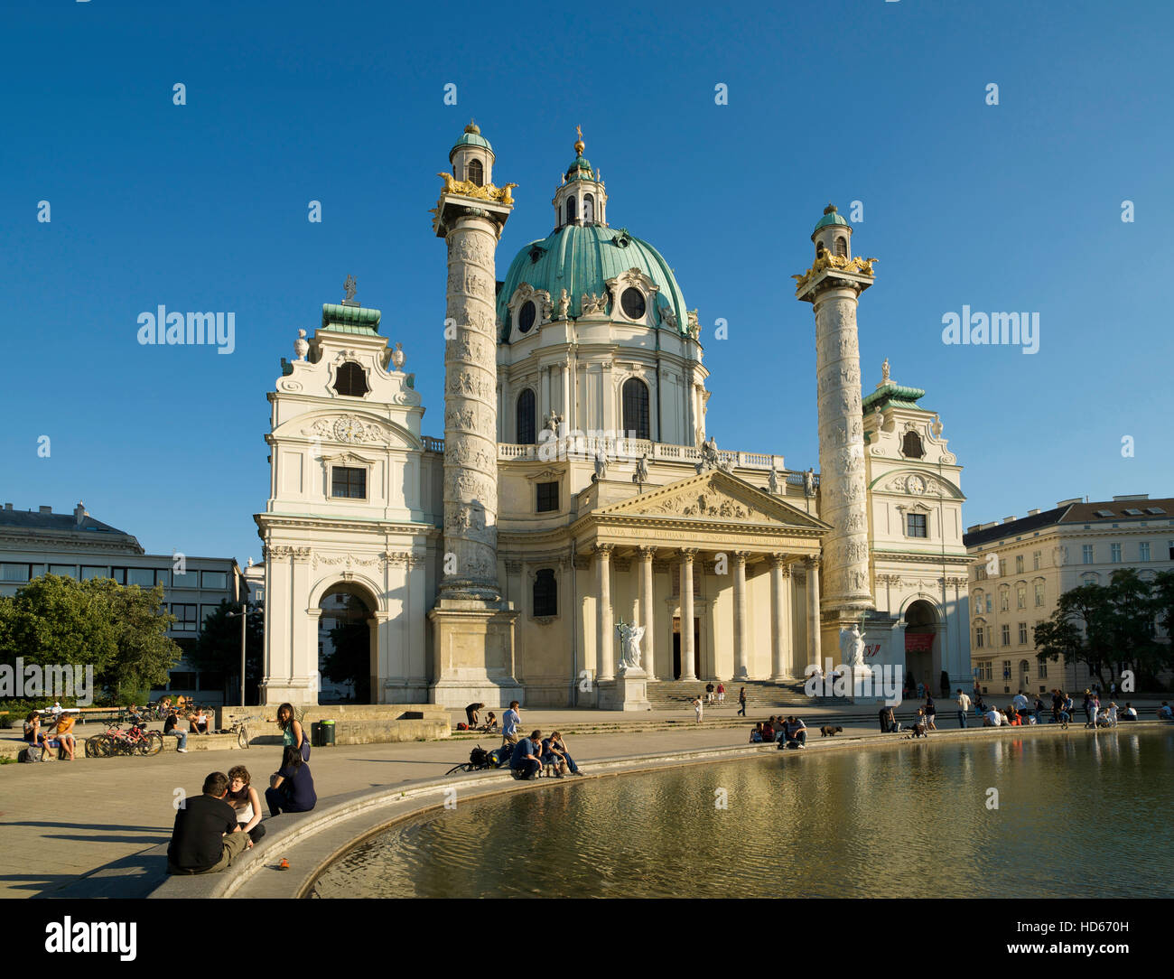 Karlskirche church vienna hi-res stock photography and images - Alamy