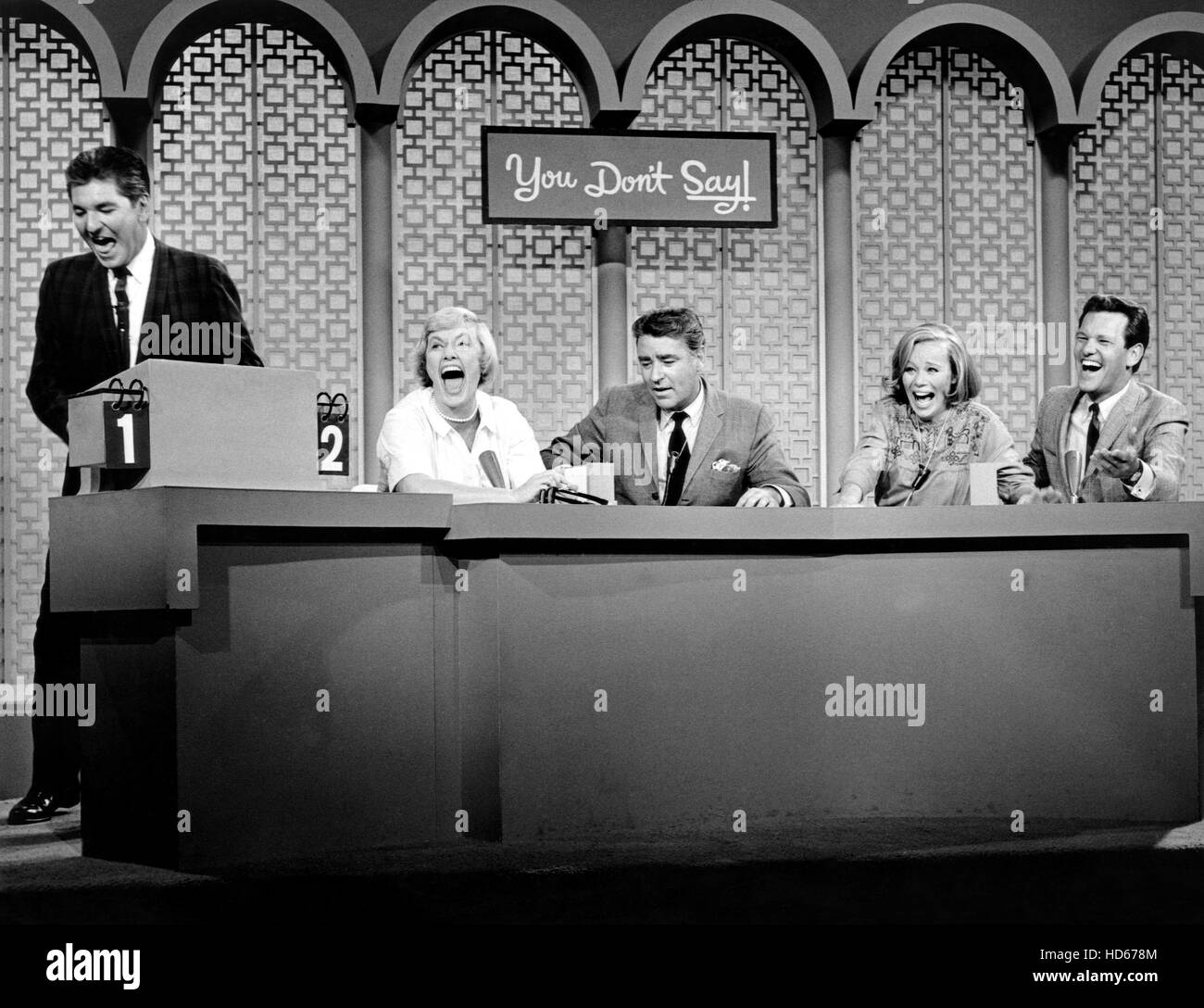 YOU DON'T SAY, (l-r): Tom Kennedy, Pat Carroll, Peter Lawford, Abby ...