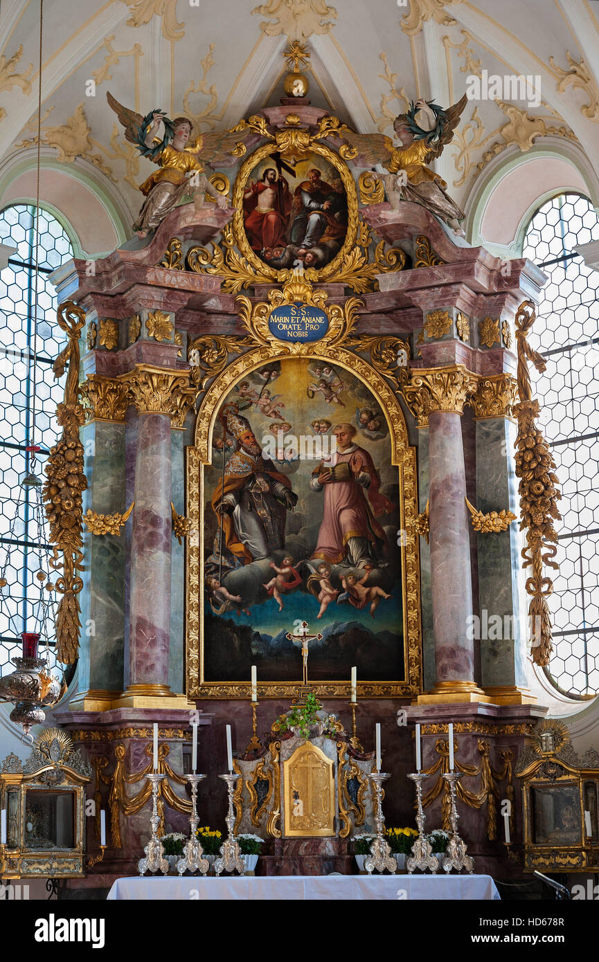 Main altar, Wilparting Pilgrimage Church, St. Marinus and Anian ...