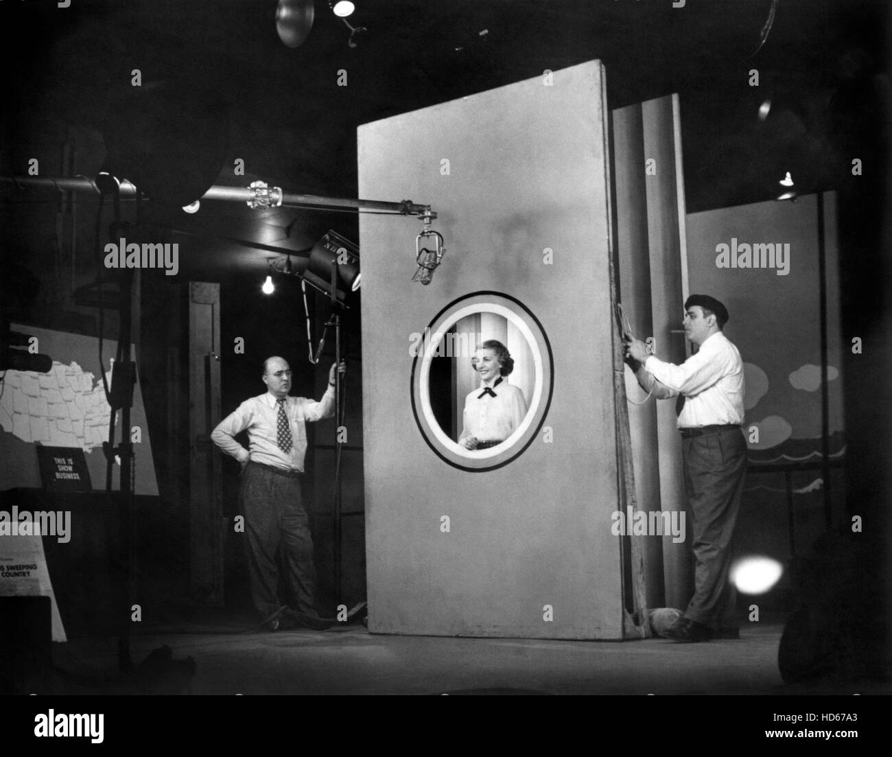 YOUR HIT PARADE, Dorothy Collins (center) in rehearsal of commercial ...