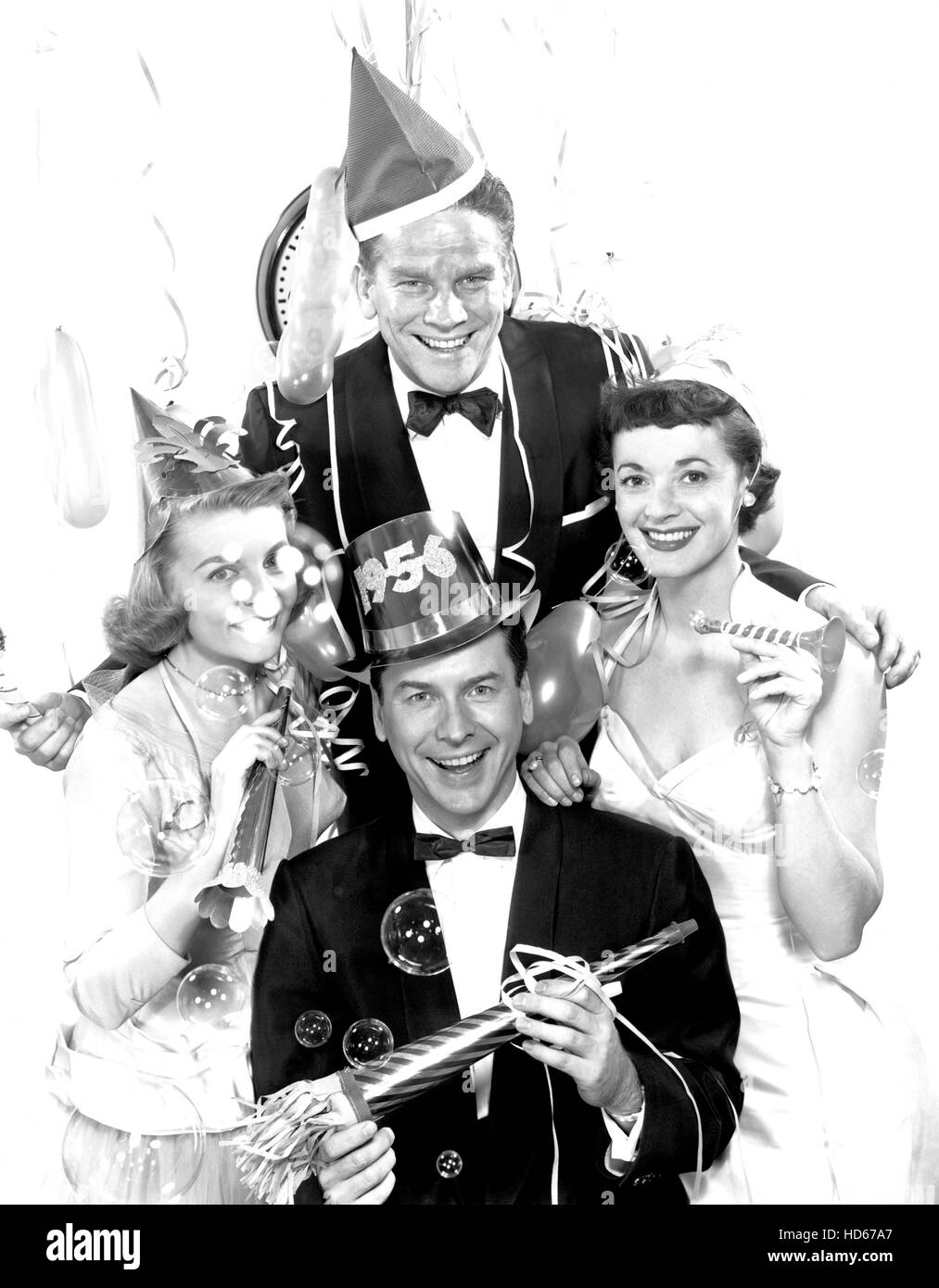 YOUR HIT PARADE, Russell Arms (front), center from left: Dorothy ...