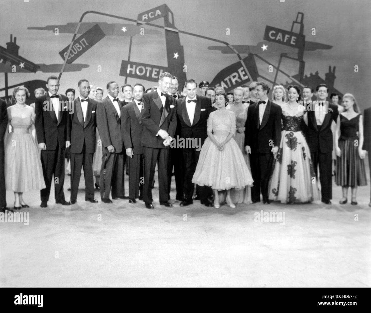 YOUR SHOW OF SHOWS, front from left: NBC preisdent Sylvester 'Pat ...