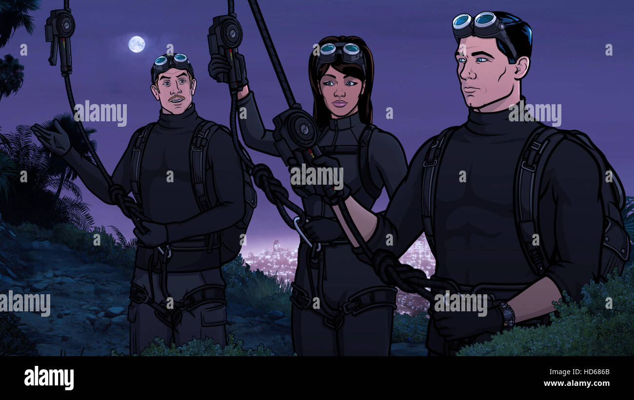 ARCHER, (from left): Ray Gillette, Lana Kane, Sterling Archer, 'The ...