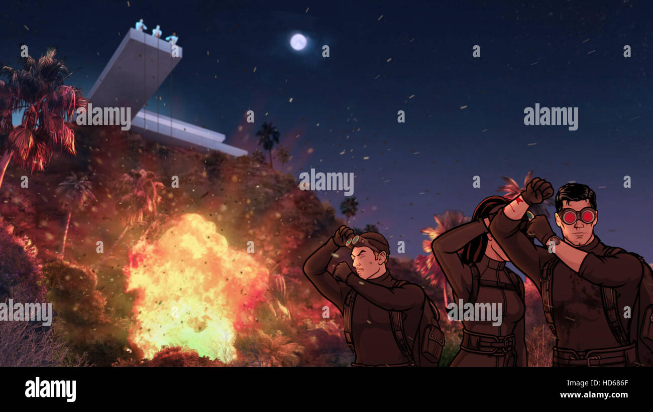 ARCHER, (from left): Ray Gillette, Lana Kane, Sterling Archer, 'The ...