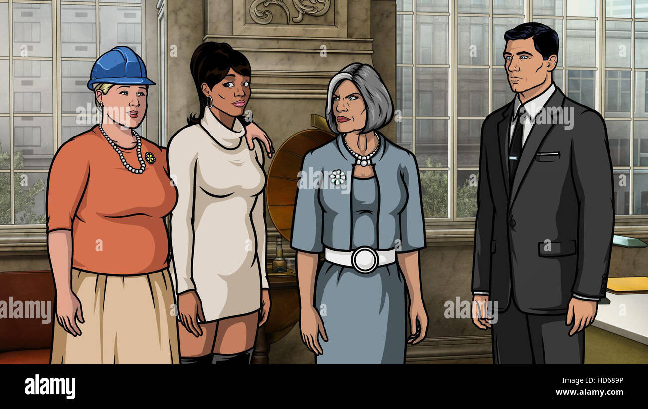 ARCHER, l-r: Pam Poovey (voice: Amber Nash), Lana Kane (voice: Aisha ...