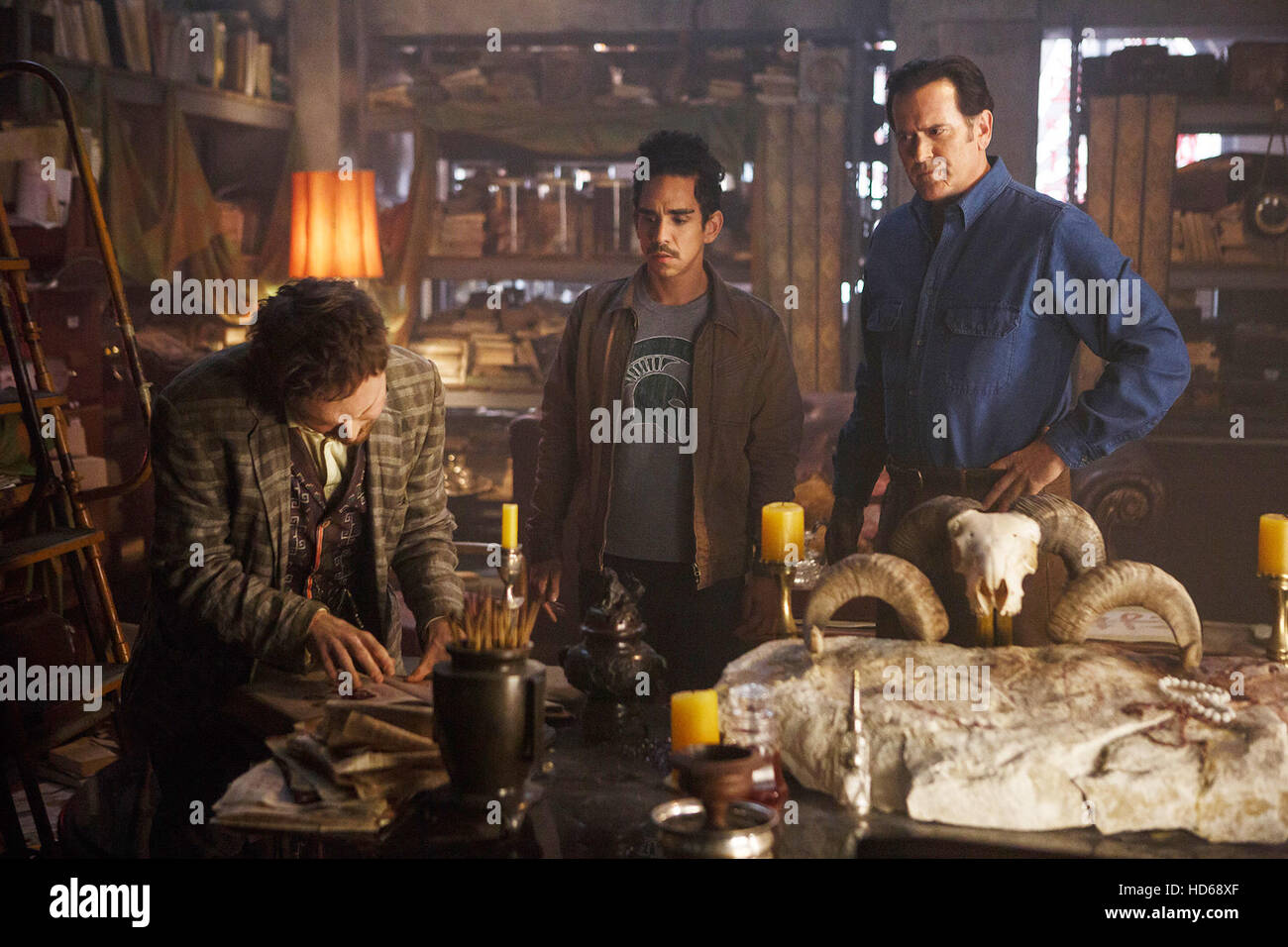 ASH VS. EVIL DEAD, l-r: Kelson Henderson, Ray Santiago, Bruce Campbell ...