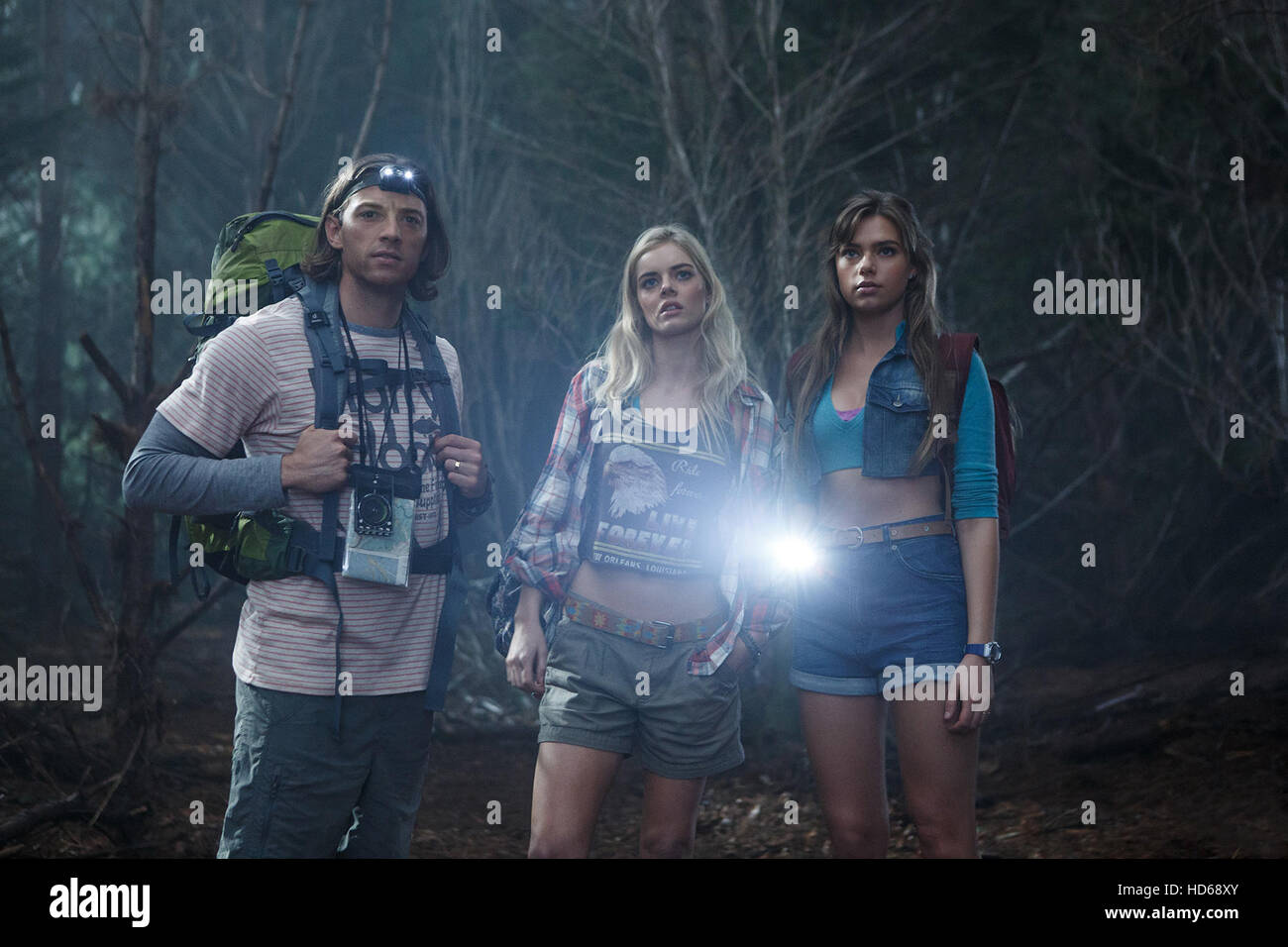 ASH VS. EVIL DEAD, l-r: Ido Drent, Samara Weaving, Indiana Evans in ...