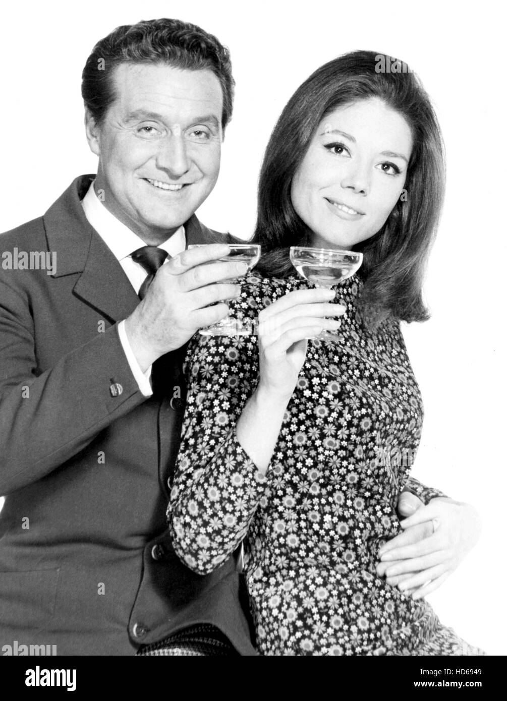 THE AVENGERS, Patrick Macnee, Diana Rigg, (1965-1968), 1961-69 Stock ...