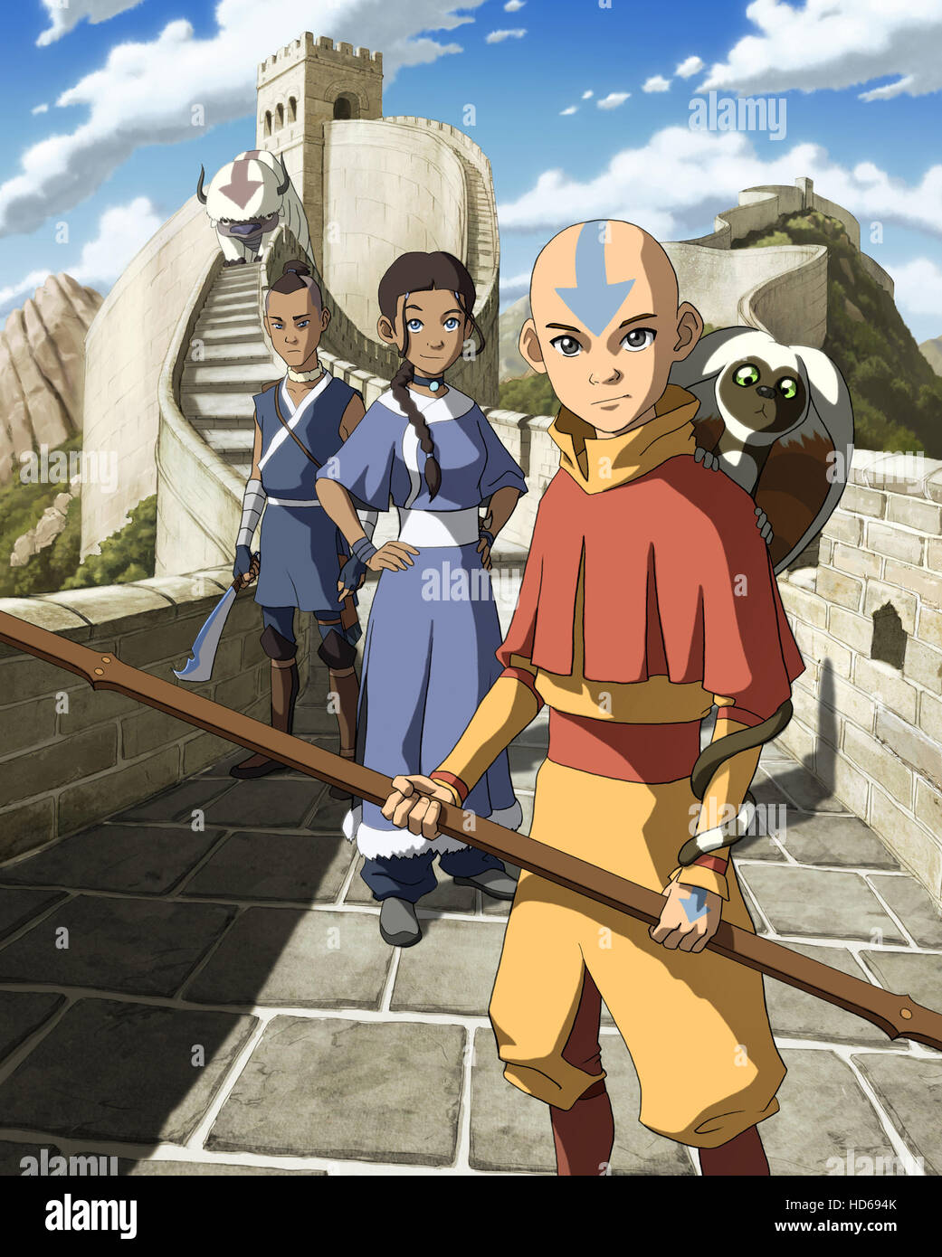 AVATAR: THE LAST AIRBENDER, (from top, left): Appa, Sokka, Katara, Aang ...