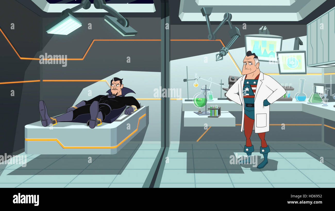 THE AWESOMES, l-r: Dr. Malocchio, Mr. Awesome, (Season 2, Episode 3 ...