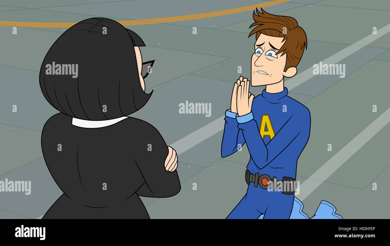 THE AWESOMES, (from left): Joyce Mandrake, Prock Awesome, 'Pilot, Part ...