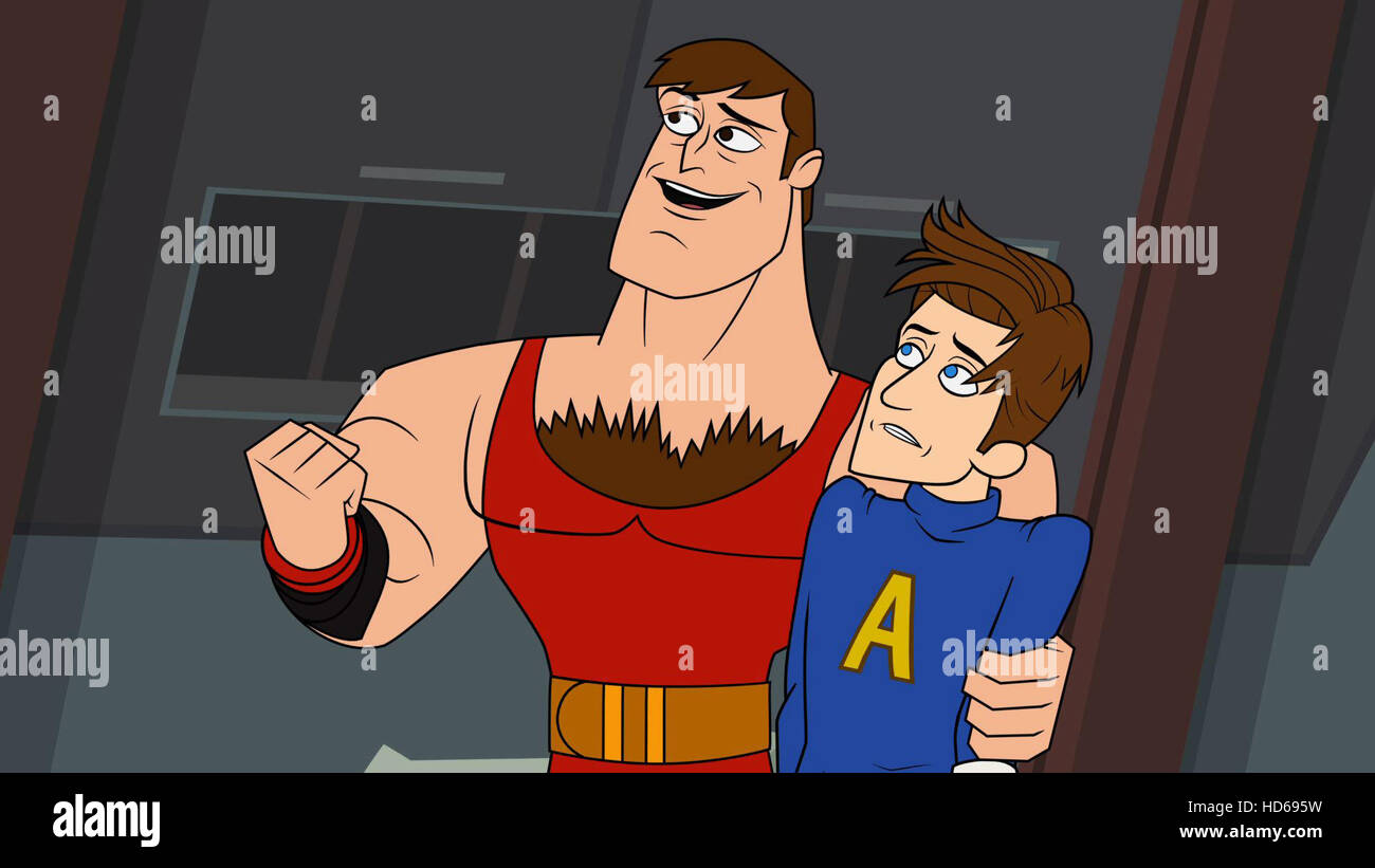 THE AWESOMES, (from left): Muscleman Strong, Prock Awesome, 'Pilot ...