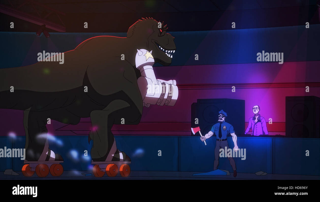 AXE COP, center: Axe Cop (voice: Nick Offerman) in 'The Ultimate Mate ...