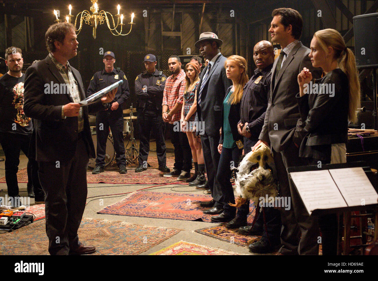 BACKSTROM, Rainn Wilson (front, left), Beatrice Rosen (right ...