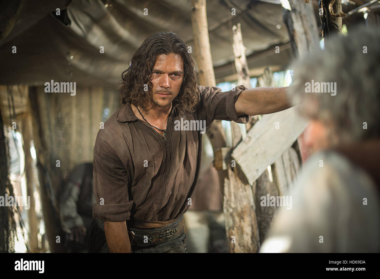 BLACK SAILS, (from left): Luke Arnold, Patrick Lyster (back to camera), (Season 2, ep. 203 ...