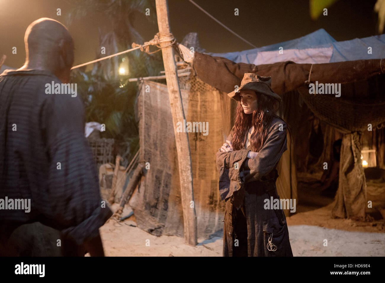 BLACK SAILS, (from left): Neels Clasen (back to camera), Clara Paget ...