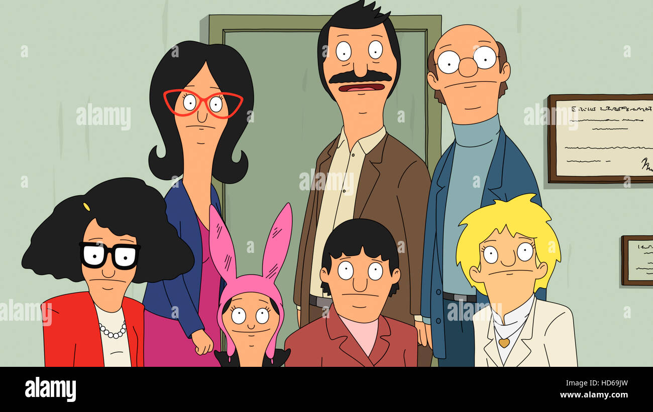 BOB'S BURGERS, l-r: Tina Belcher, Linda Belcher, Louise Belcher, Bob ...