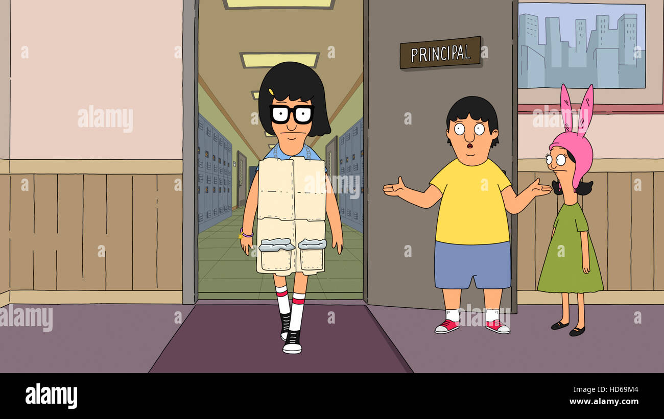 BOB'S BURGERS, (from left): Louise Belcher, Gene Belcher, Tina Belcher ...