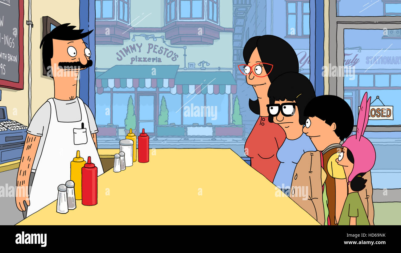 BOB'S BURGERS, (from left): Bob, Linda, Tina, Gene, Louise, 'Human ...