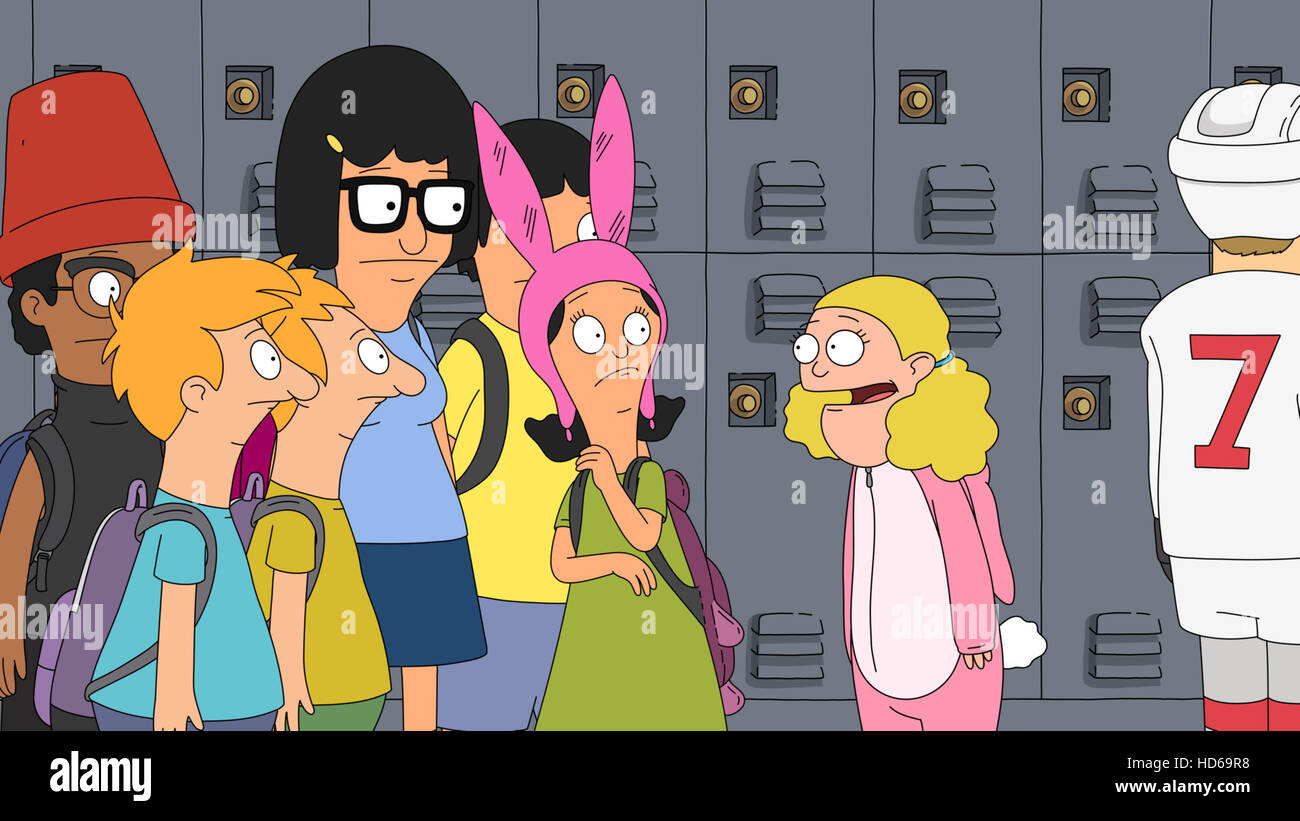 Bobs Burgers L R Tina Belcher Gene Belcher Louise Belcher Millie