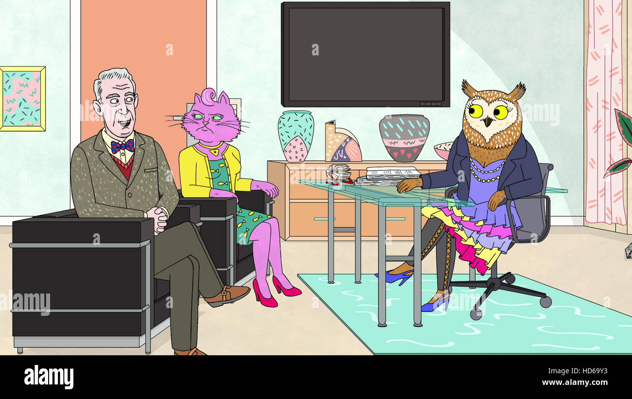BOJACK HORSEMAN, l-r: J.D. Salinger, Princess Carolyn, Wanda Pierce ...