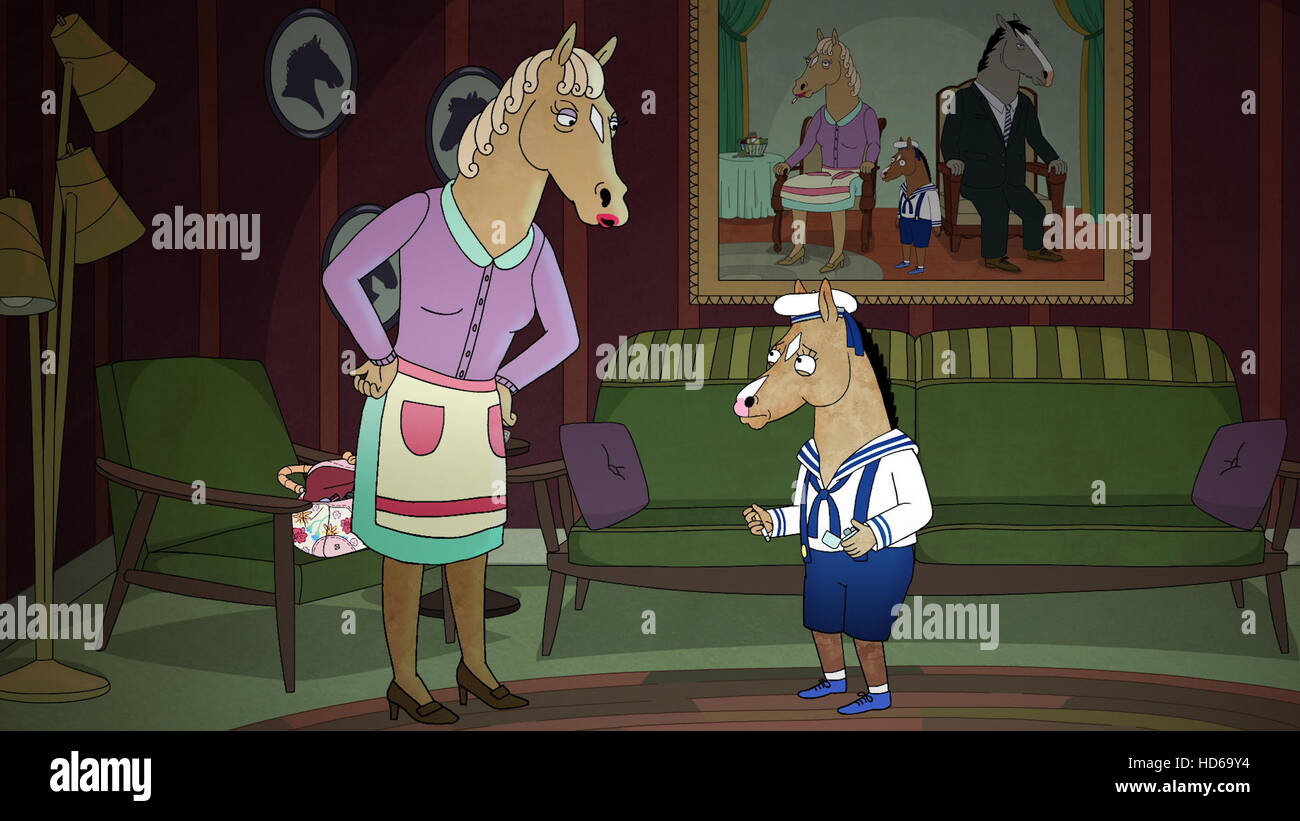 BOJACK HORSEMAN, l-r: Beatrice Horseman, Bojack Horseman, (voice: Will ...