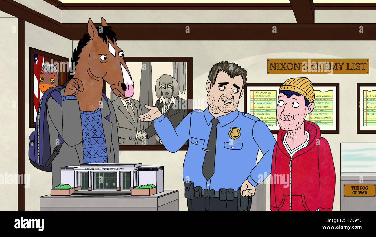 BOJACK HORSEMAN, left: Bojack Horseman, (voice: Will Arnett), right ...