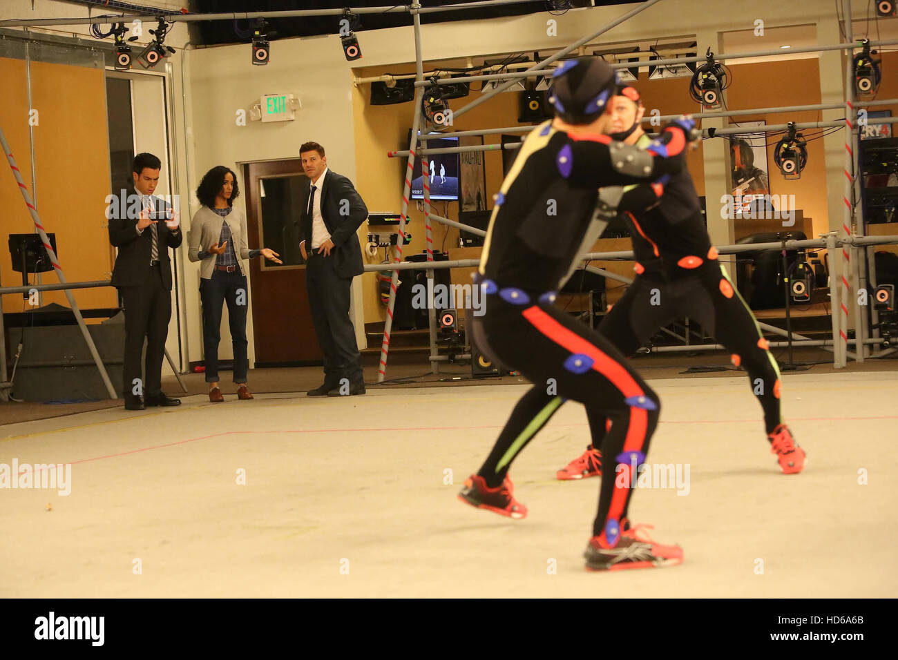 BONES, (from left): John Boyd, Alexandra Metz, David Boreanaz, 'The ...