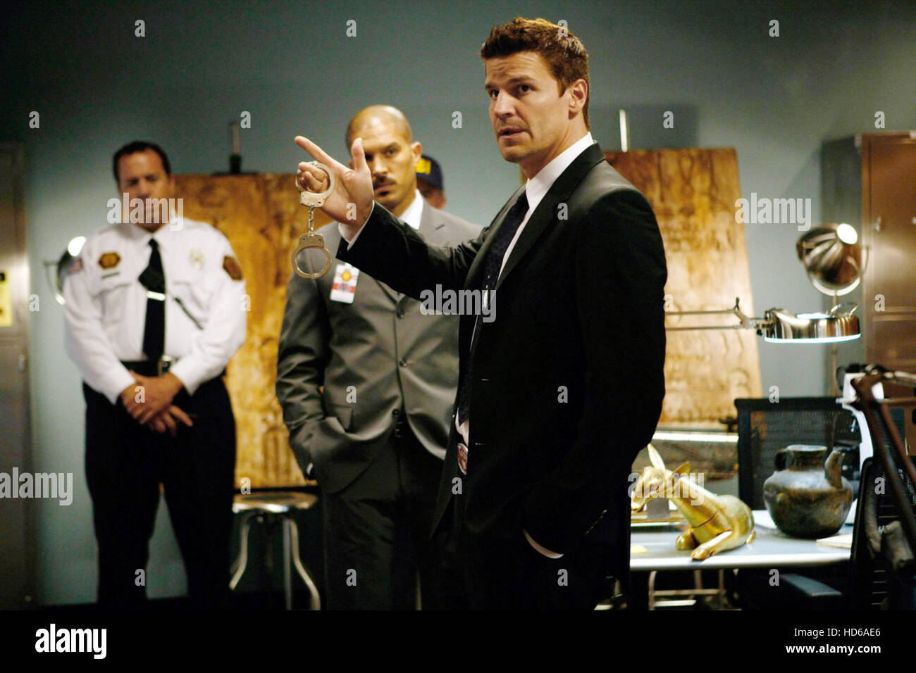 BONES, David Boreanaz (right), 'Intern In The Incinerator', (Season 3 ...