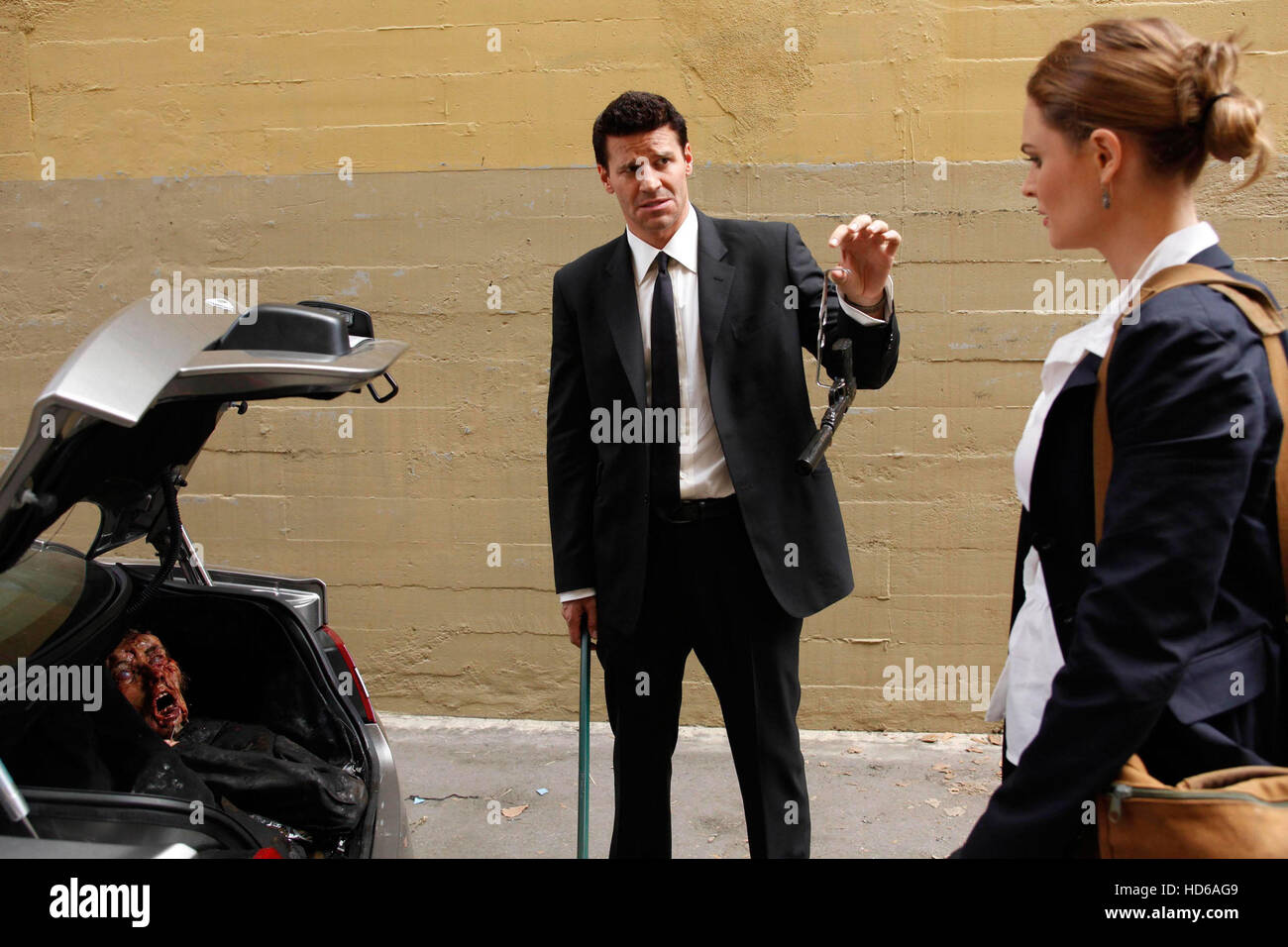 BONES, Emily Deschanel, David Boreanaz, ' The Bond in the Boot ...